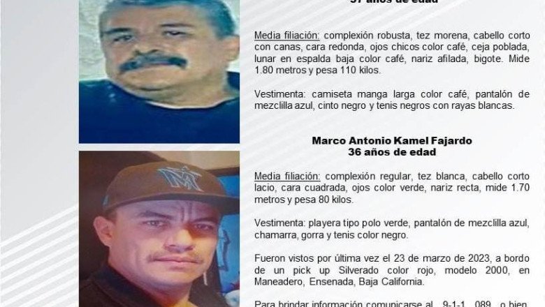 Activa FGE pesquisa para localizar a dos hombres | Ensenada Online.net Activa FGE pesquisa para localizar a dos hombres | Ensenada Online.net